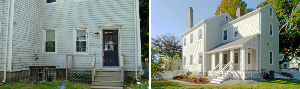 front-gable-greek-revival-renovation-before-and-after - CT Properties ...