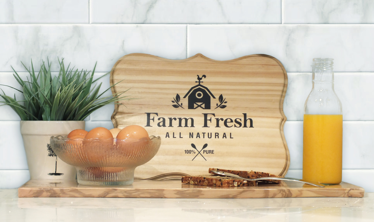 Farm Fresh Rustic DIY Plaque - CT Properties Southcoast