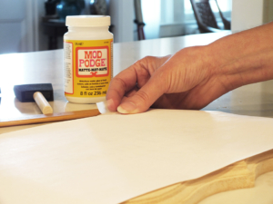 How to Mod Podge on Wood - CT Properties Southcoast